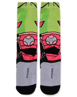 360 Gir Crew Socks - Invader Zim - Spencer's
