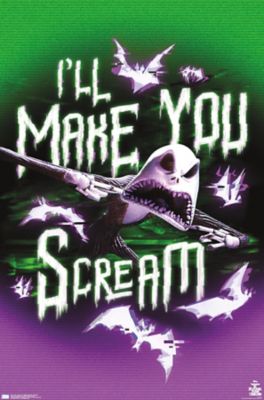Make You Scream Poster - The Nightmare Before Christmas - Spencer's