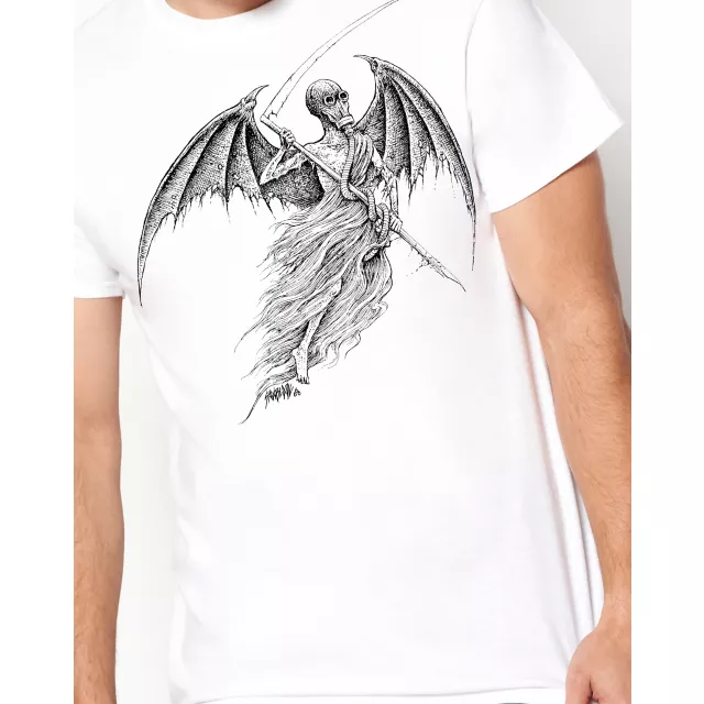 Winged Death T Shirt - Sawblade666 - Spencer's
