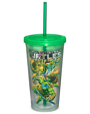 Teenage Mutant Ninja Turtles Attack Pose Cup with Straw - 20 oz ...