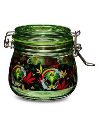 Rasta Alien Stash Jar - 12 oz. - Spencer's
