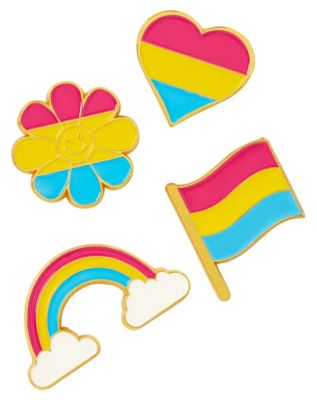 Multi-Pack Pansexual Pride Pin Set - 4 Pack - Spencer's