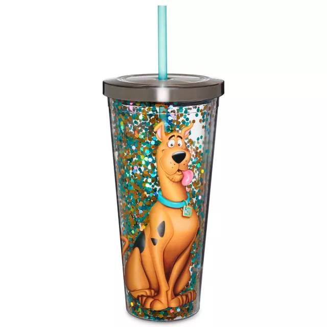 Scooby Doo Glitter Cup with Straw - 20 oz. - Spencer's