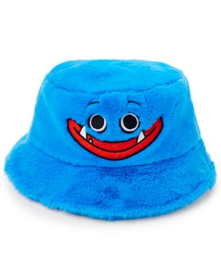 Blue Poppy Fuzzy Bucket Hat - Poppy Playtime - Spencer's