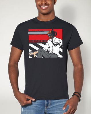 Black and Red Chainsaw Man T Shirt - Spencer's