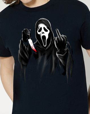 Ghost Face Middle Finger T Shirt - Spencer's