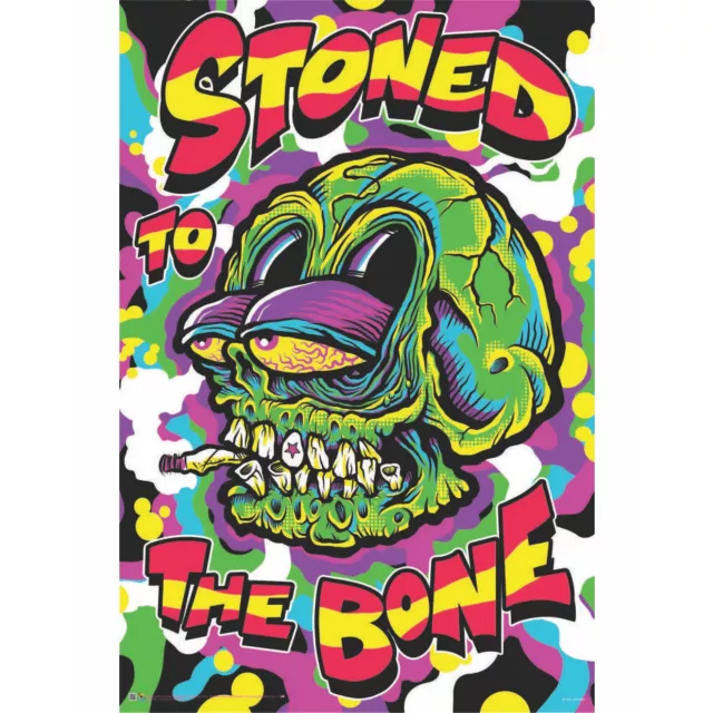 Stoned to the Bone Black Light Poster - Spencer's