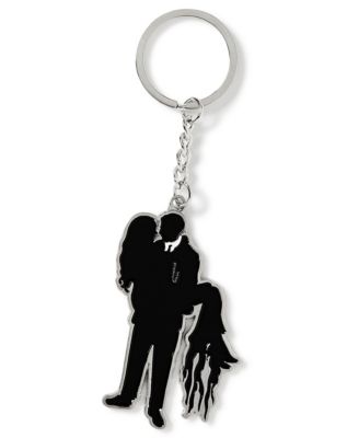 Morticia and Gomez Silhouette Keychain - The Addams Family - Spencer's