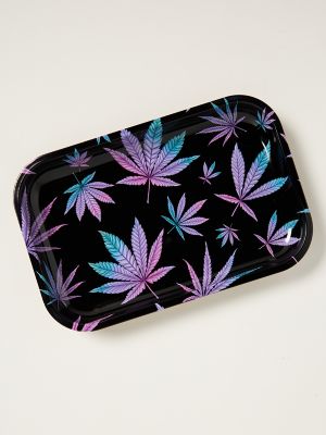 Iridescent Weed Leaf Tray - Spencer's