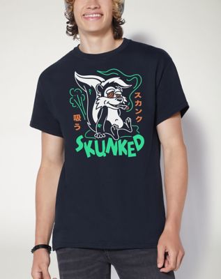 Black Skunked T Shirt - Spencer's