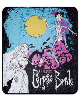 Corpse Bride Moth Blanket - Spencer's