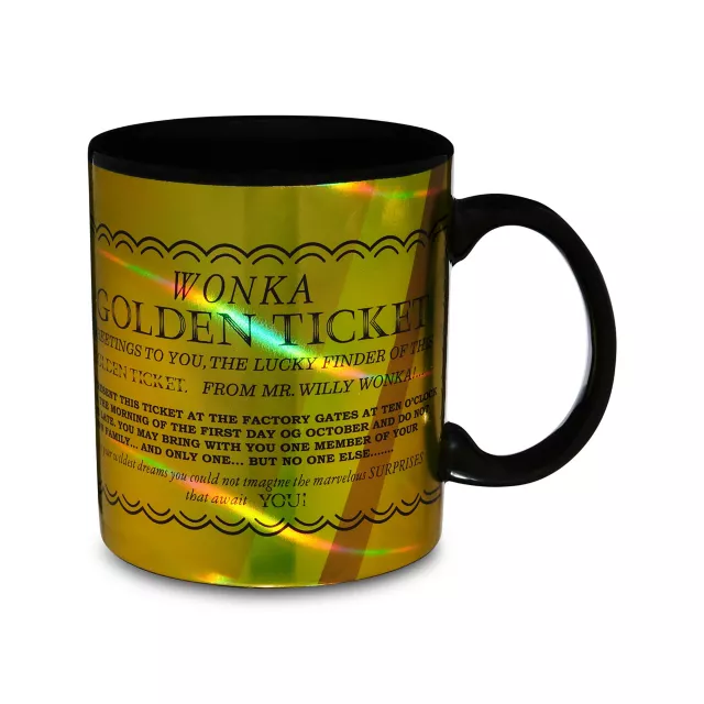 Willy Wonka Golden Ticket Coffee Mug 20 oz. - Willy Wonka & the ...