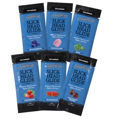 Multi-Pack Slick Head Glide Flavored Gel 6 Pack - 0.24 oz. - Spencer's