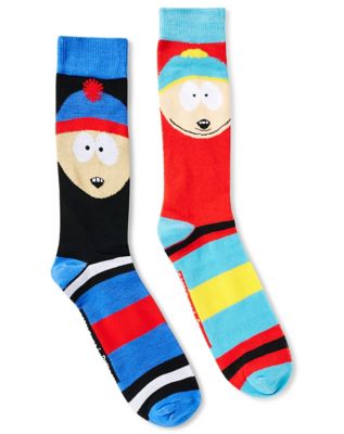Cartman and Stan Crew Socks 2 Pair - South Park - Spencer's
