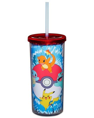 Pokémon Characters Cup with Straw - 20 oz. - Spencer's