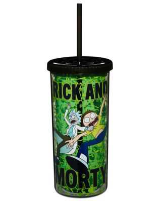 Rick and Morty Acid Cup with Straw - 20 oz. - Spencer's