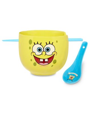 SpongeBob Bowl and Utensil Set - SpongeBob SquarePants - Spencer's