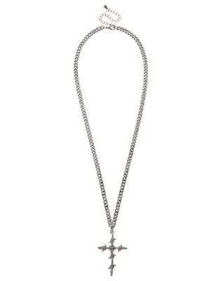 Barbed Cross Pendant Necklace - Spencer's