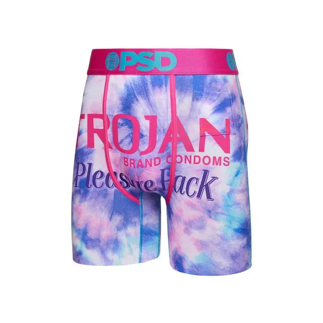 PSD Trojan Purple Tie Dye Boxer Briefs - Spencer's