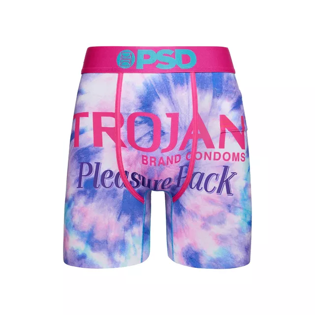 PSD Trojan Purple Tie Dye Boxer Briefs - Spencer's
