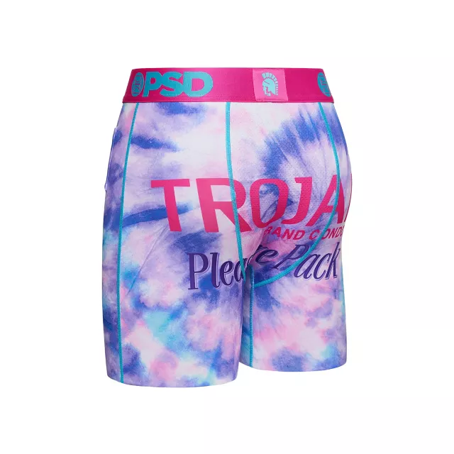 PSD Trojan Purple Tie Dye Boxer Briefs - Spencer's