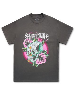 Sublime Skull Flower T Shirt - Spencer's