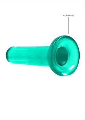 Clear Turquoise Non-Realistic Suction Cup Dildo - 5 Inch - Spencer's