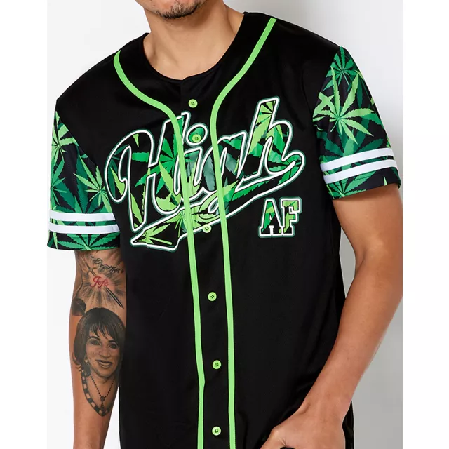 High AF Weed Leaf Jersey - Spencer's