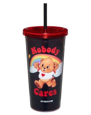 Nobody Cares Cup with Straw 16 oz. - Untamedego - Spencer's