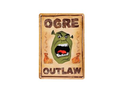 Shrek Ogre Outlaw Sign - Spencer's