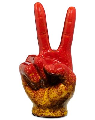 Red Peace Sign Hand Incense Burner - Spencer's