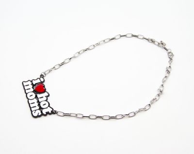 Silvertone I Heart Hot Moms Chain Necklace - Danny Duncan - Spencer's
