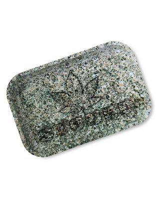 Stoned Granite Pot Leaf Tray - Spencer's