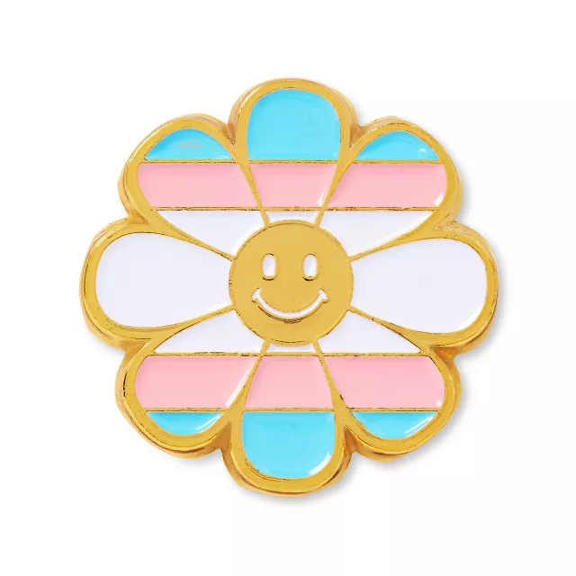 Multi-Pack Trans Pride Flower Pins - 4 Pack - Spencer's