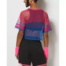 Bisexual Pride Mesh Crop Jersey - Spencer's