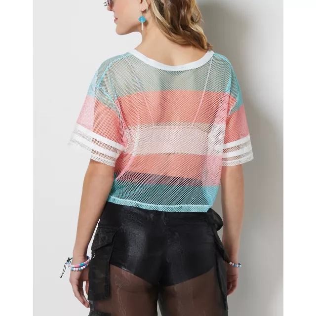 Trans Pride Mesh Crop Jersey - Spencer's