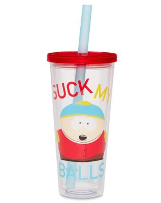 Cartman Balls Boba Cup with Straw 24 oz. - South Park - Spencer's