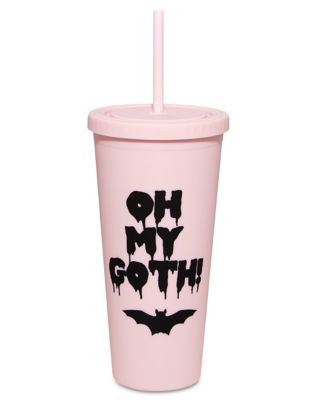 Oh My Goth Cup with Straw - 24 oz. - Spencer's