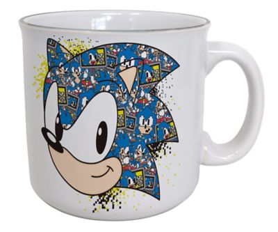 Classic Sonic Face Camper Coffee Mug - Sonic the Hedgehog - Spencer's