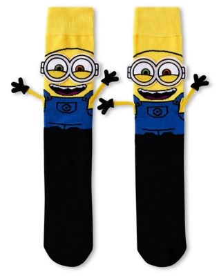 3D Minion Crew Socks - Spencer's