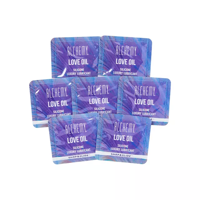 Multi-Pack Love Oil Silicone Luxury Lubricant Packets - 16 Pack - Spencer's