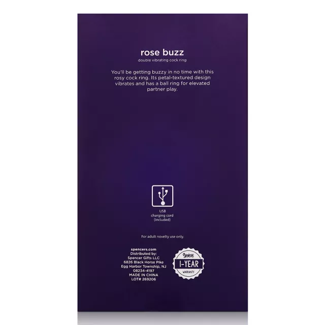 Rose Buzz Double Vibrating Cock Ring - Hott Love - Spencer's