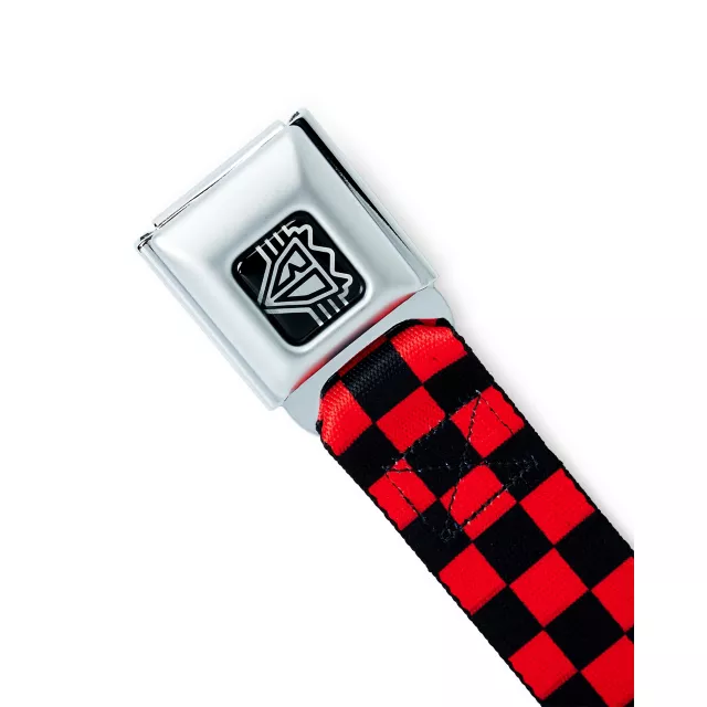 Buckle-Down Red and Black Checkered Seatbelt Belt - Spencer's
