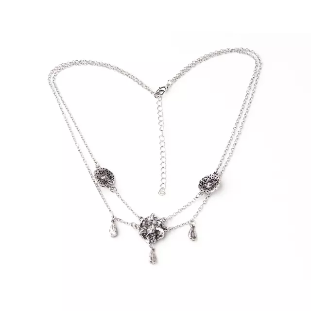 Victorian Gem 2 Row Chain Necklace - Spencer's