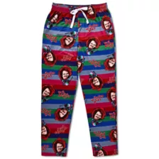 Chucky Striped Wanna Play Lounge Pants - Spencer's