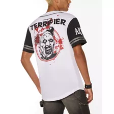White Terrifier Baseball Jersey - Spencer's