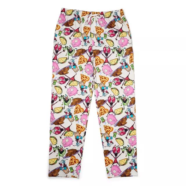 Invader Zim Tacos and Pizza Lounge Pants - Spencer's