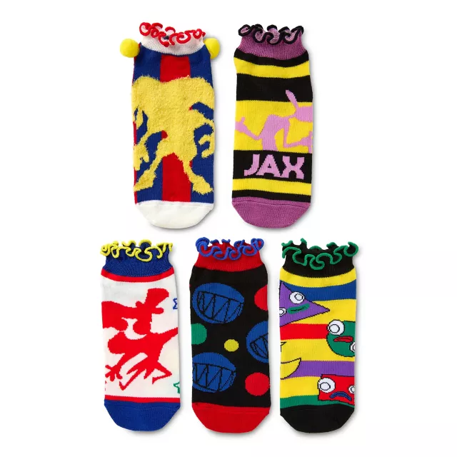 Multi-Pack The Amazing Digital Circus Socks - 5 Pack - Spencer's