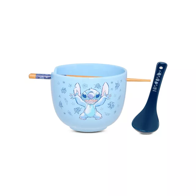 Stitch Ramen Bowl and Utensil Set - Lilo & Stitch - Spencer's