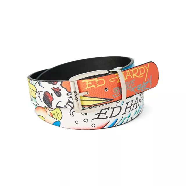 Ed Hardy Mermaid Girl Belt - Spencer's